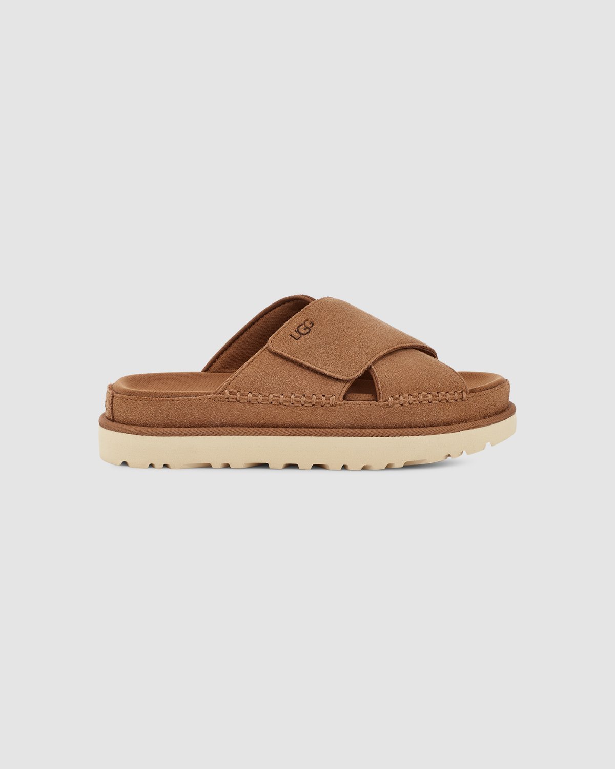Goldenstar Cross Slide Chestnut | UGG